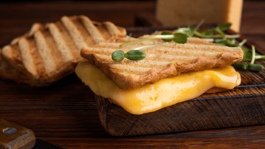 Classic Grilled Cheese Sandwich with Cheddar Cheese - Grilled Cheese Grill